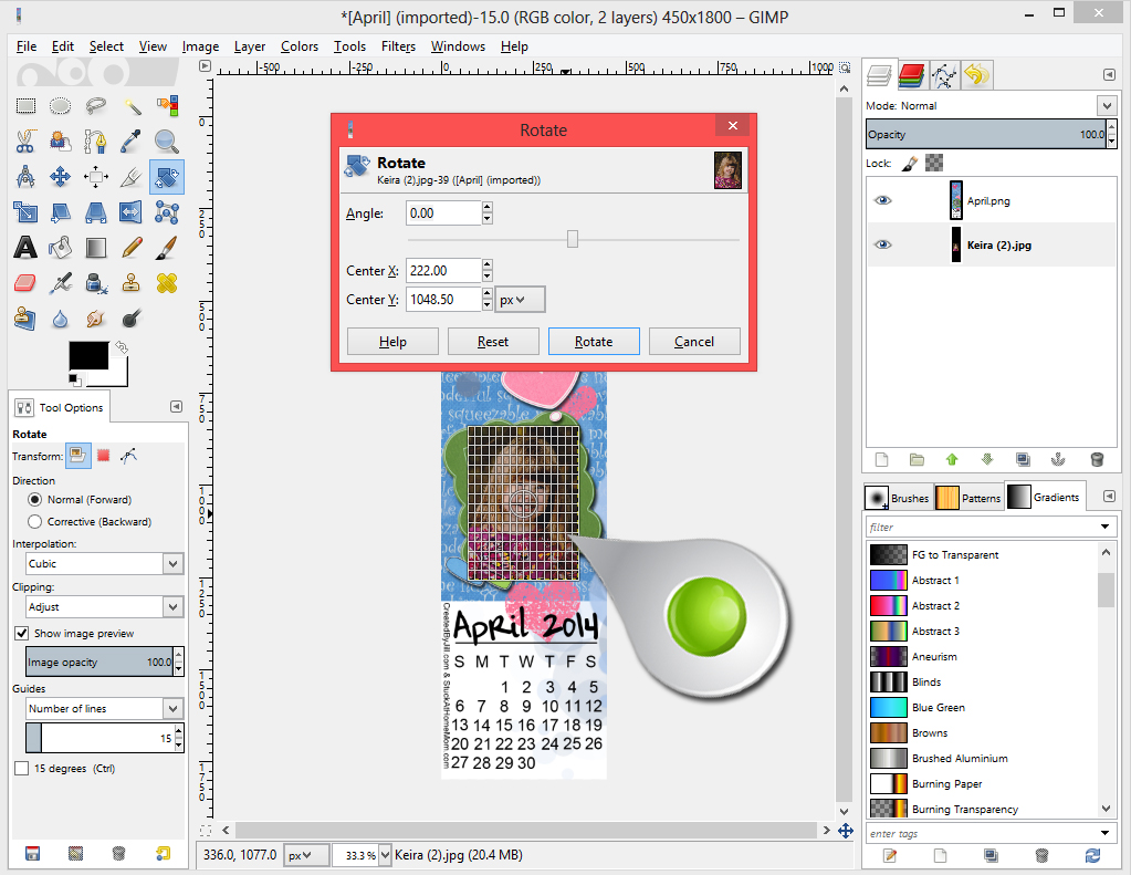 How To Layer And Size Images In GIMP stuckathomemom